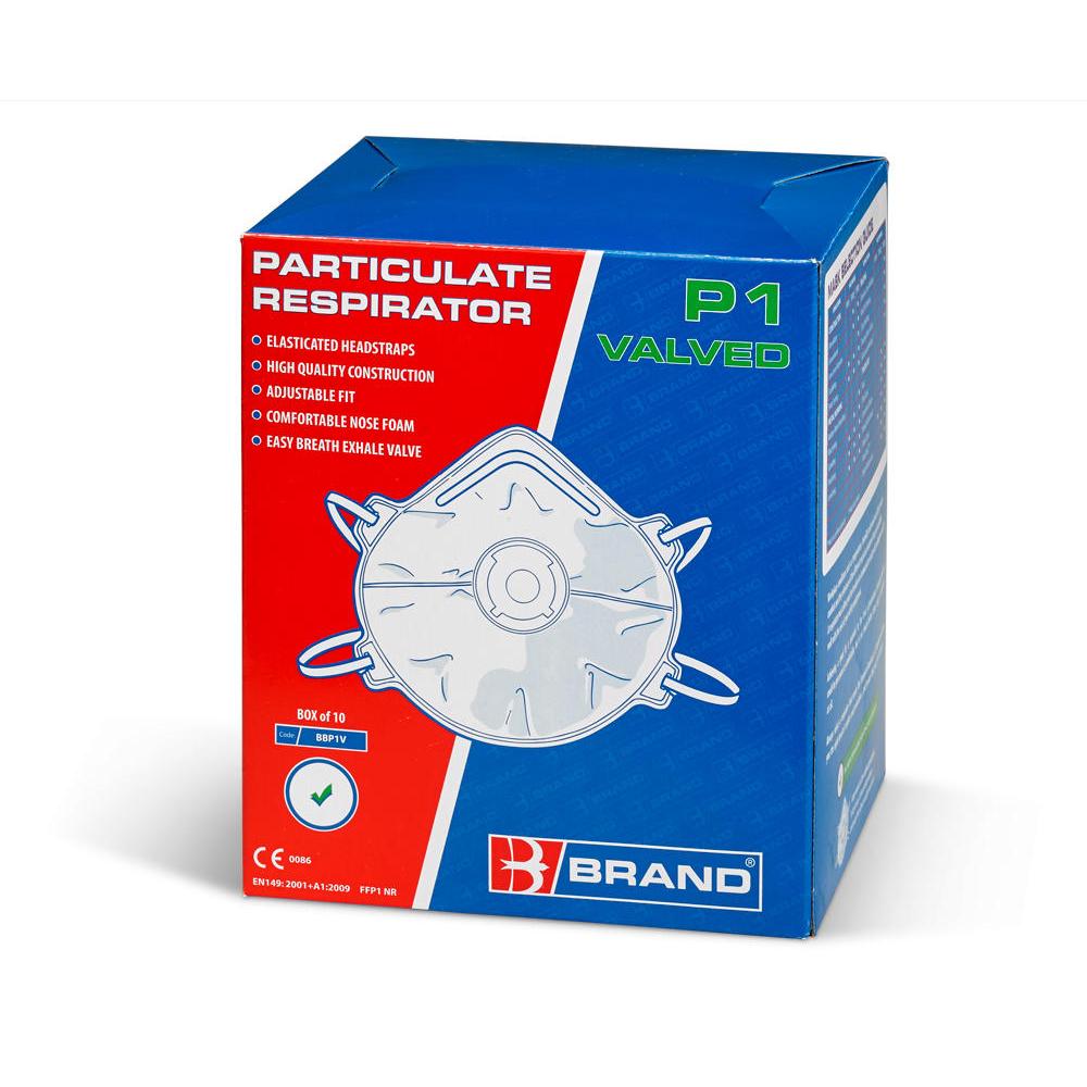 Beeswift P1 Valved Mask White (Box of 10) BBP1VN