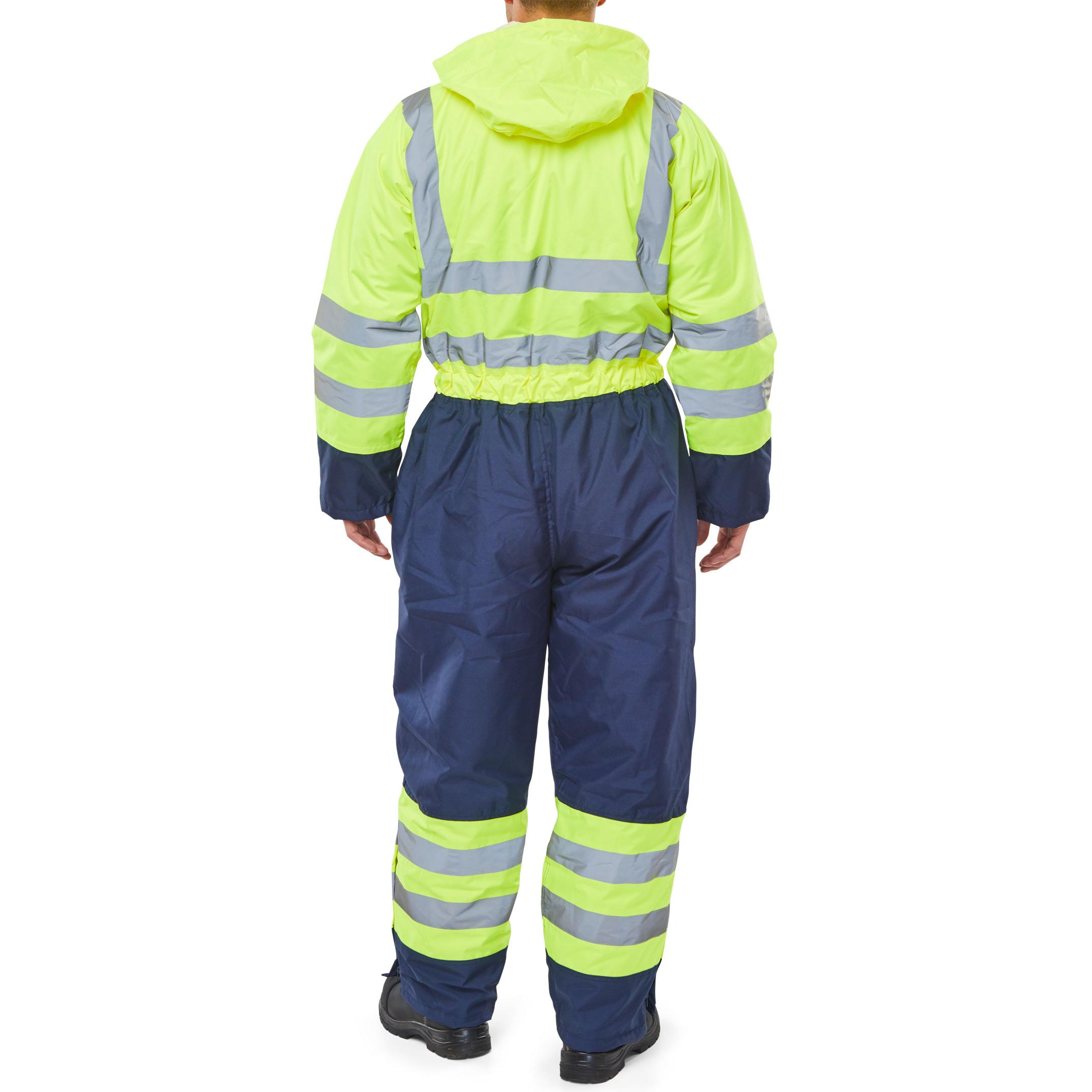 Beeswift Two Tone Hiviz Thermal Waterproof Coverall Saturn Yellow ...
