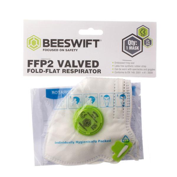 B-Brand Fold Flat P2 Mask Valve Point of Sale BS039