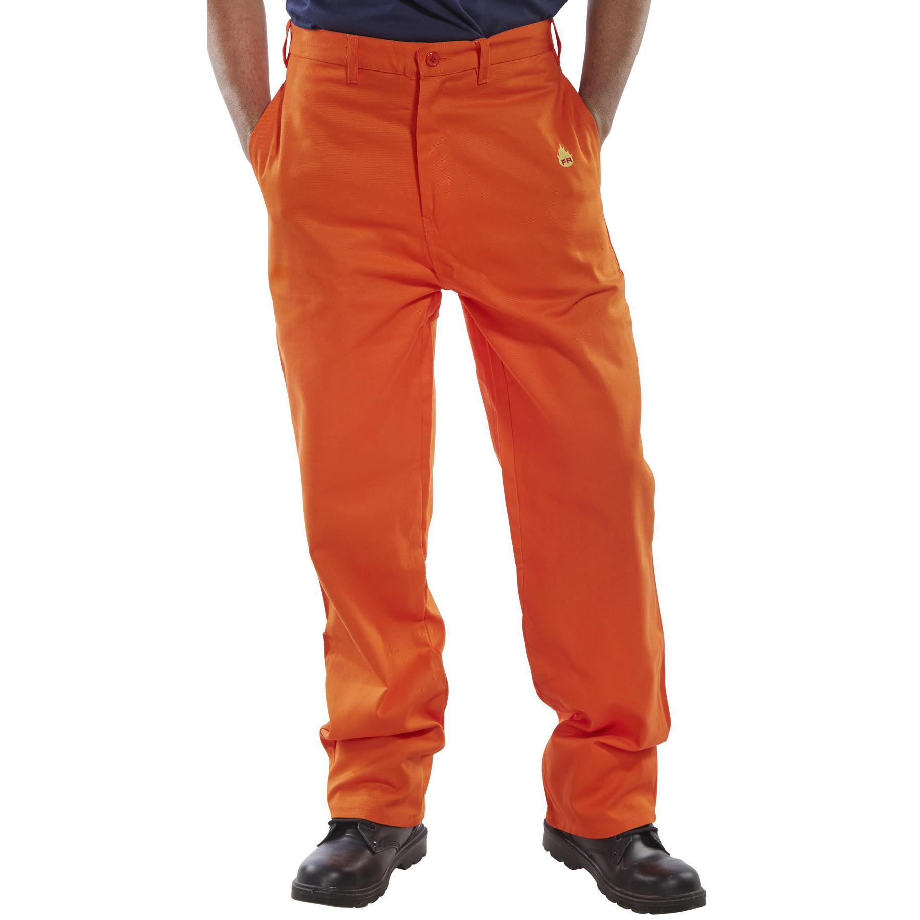 Beeswift Fire Retardant Trousers Orange 30 CFRTOR30