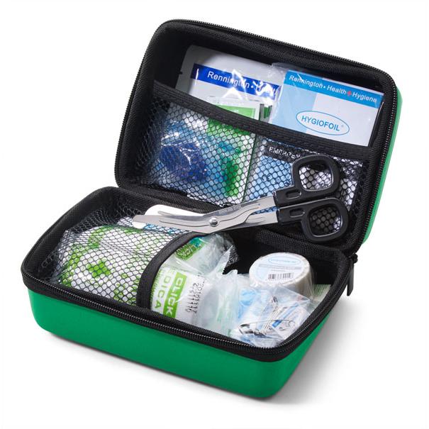 Click Medical Bs8599-1 Travel First Aid Kit In Small Feva Case Green CM0266