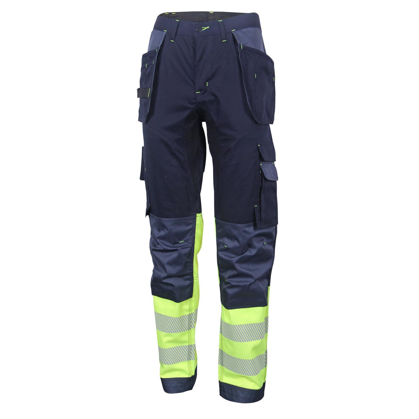 Beeswift High Visibility Two Tone Trousers Saturn Yellow / Navy 32 ...