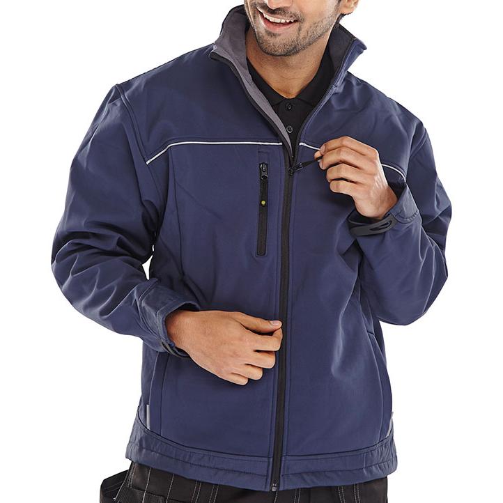 Beeswift Soft Shell Jacket Navy Blue M SSJNM