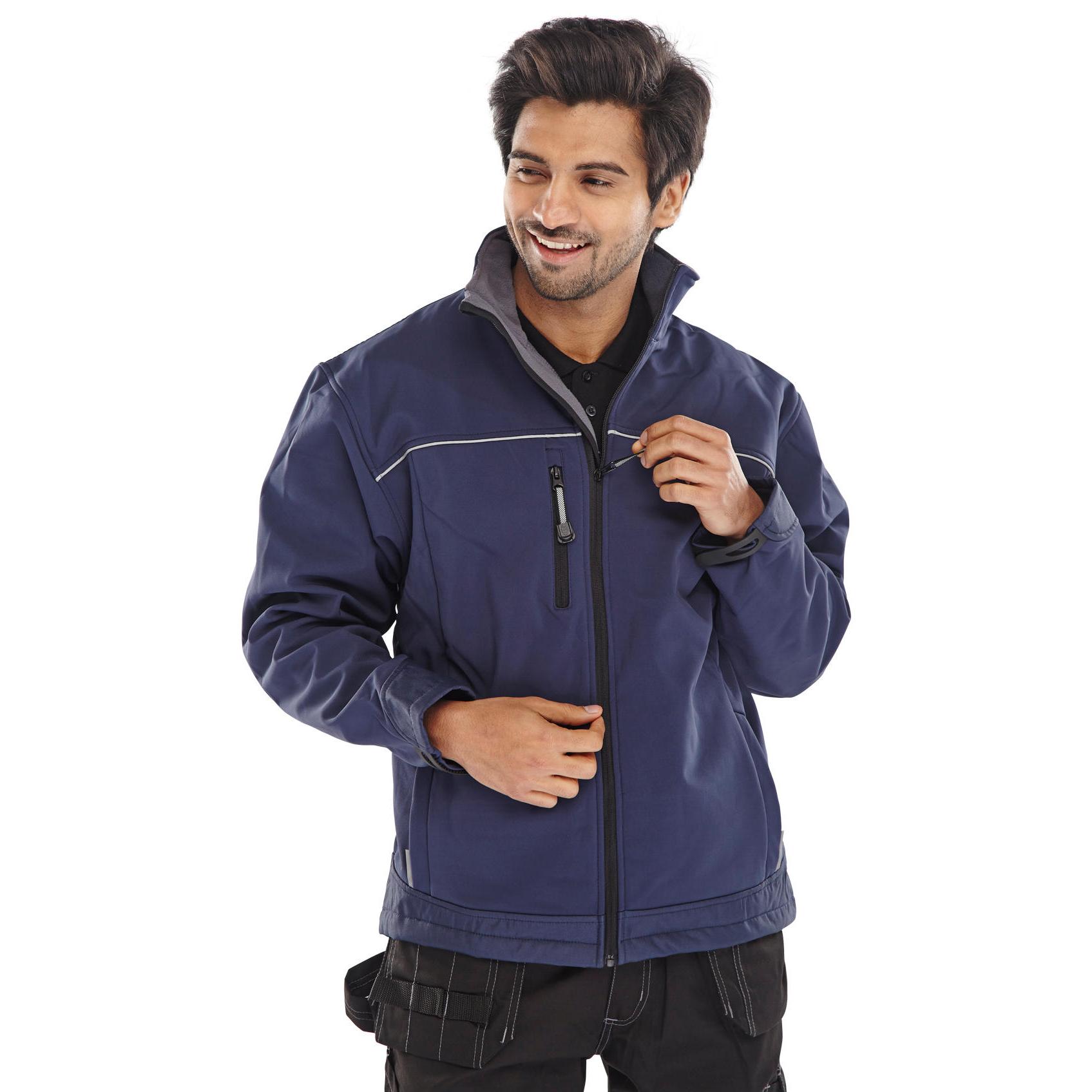 Beeswift Soft Shell Jacket Navy Blue M SSJNM