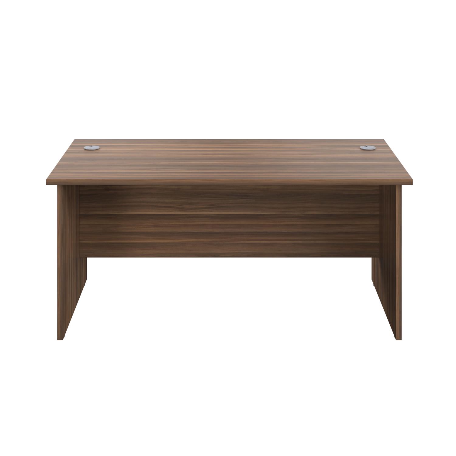 Panel Rectangular Desk: 600mm Deep 1200X600 Dark Walnut PAN1260RECDW