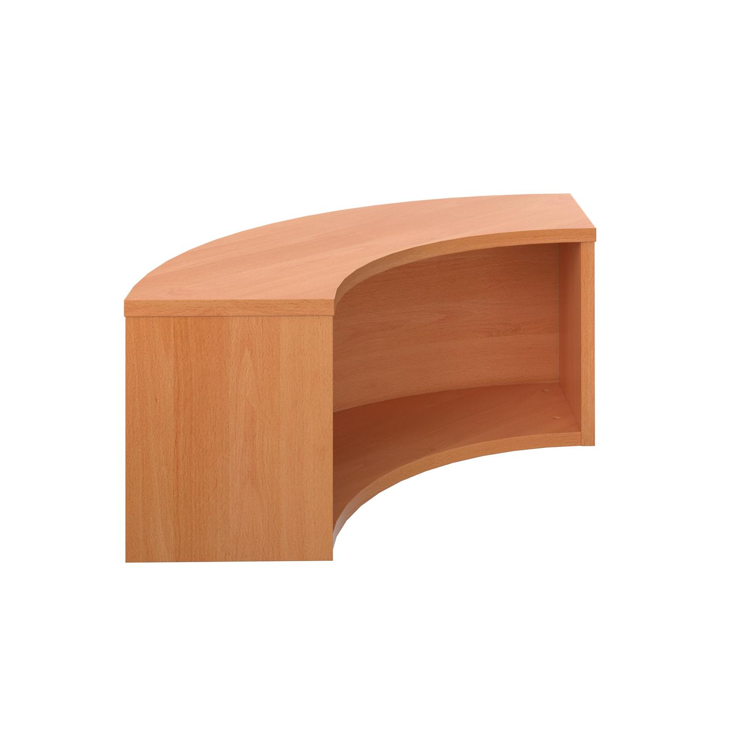 Reception Modular Corner Hutch Unit (FSC) Beech RCMCHBE2