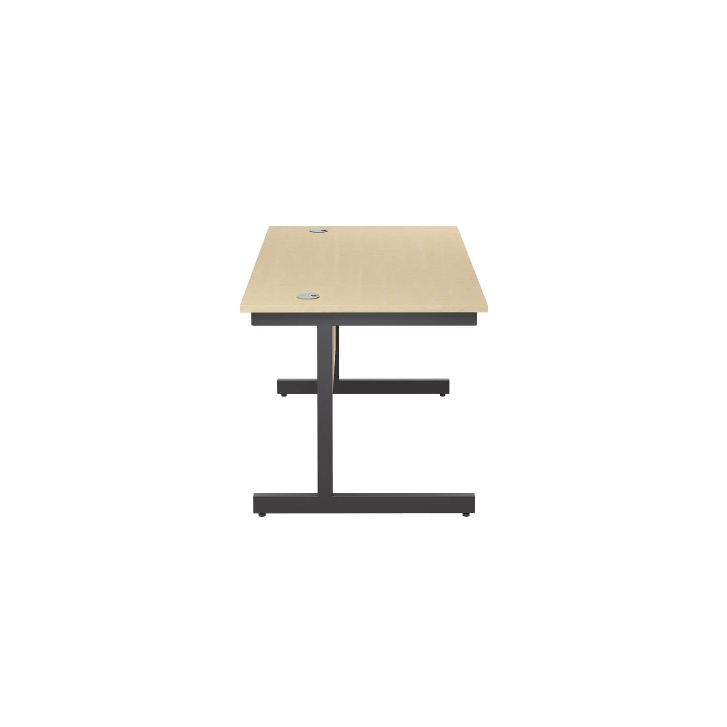 Single Upright Rectangular Desk: 800mm Deep (FSC) 1400 X 800 Maple ...