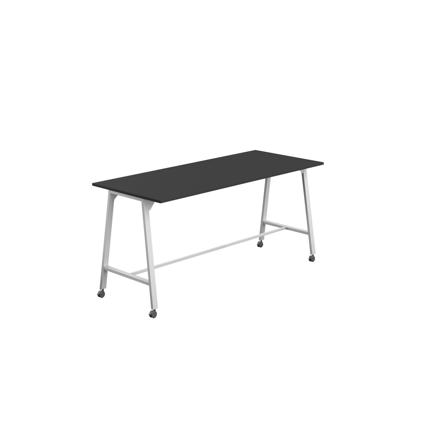 Titan Mobile High Maker Rectangular Table (FSC) 1200 X 1000 White/Black ...