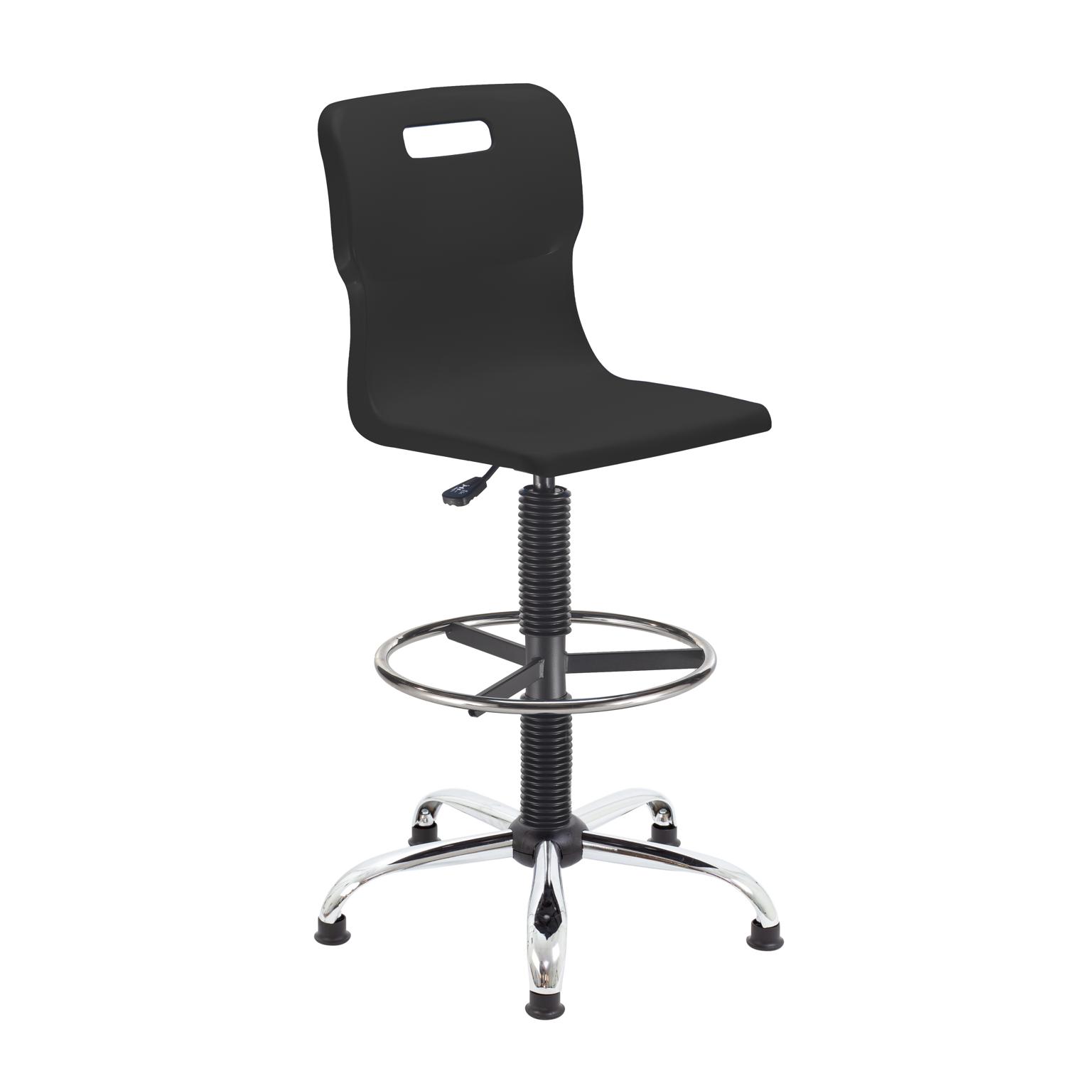Titan Swivel Senior Chair with Chrome Base, Castors and D-Kit Size 5-6 ...