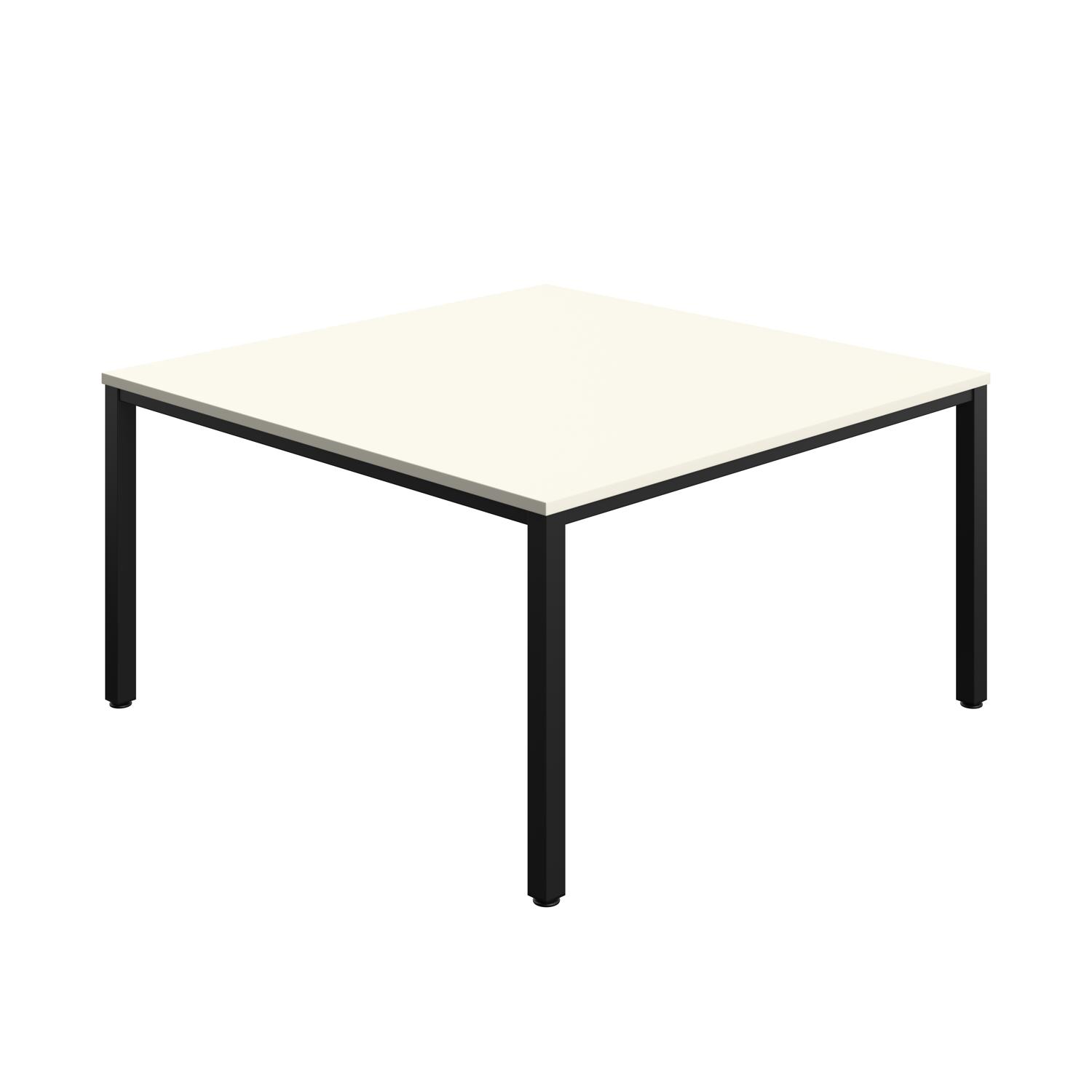 Fraction Infinity Square Meeting Table 1400 X 1400 White/Black ...
