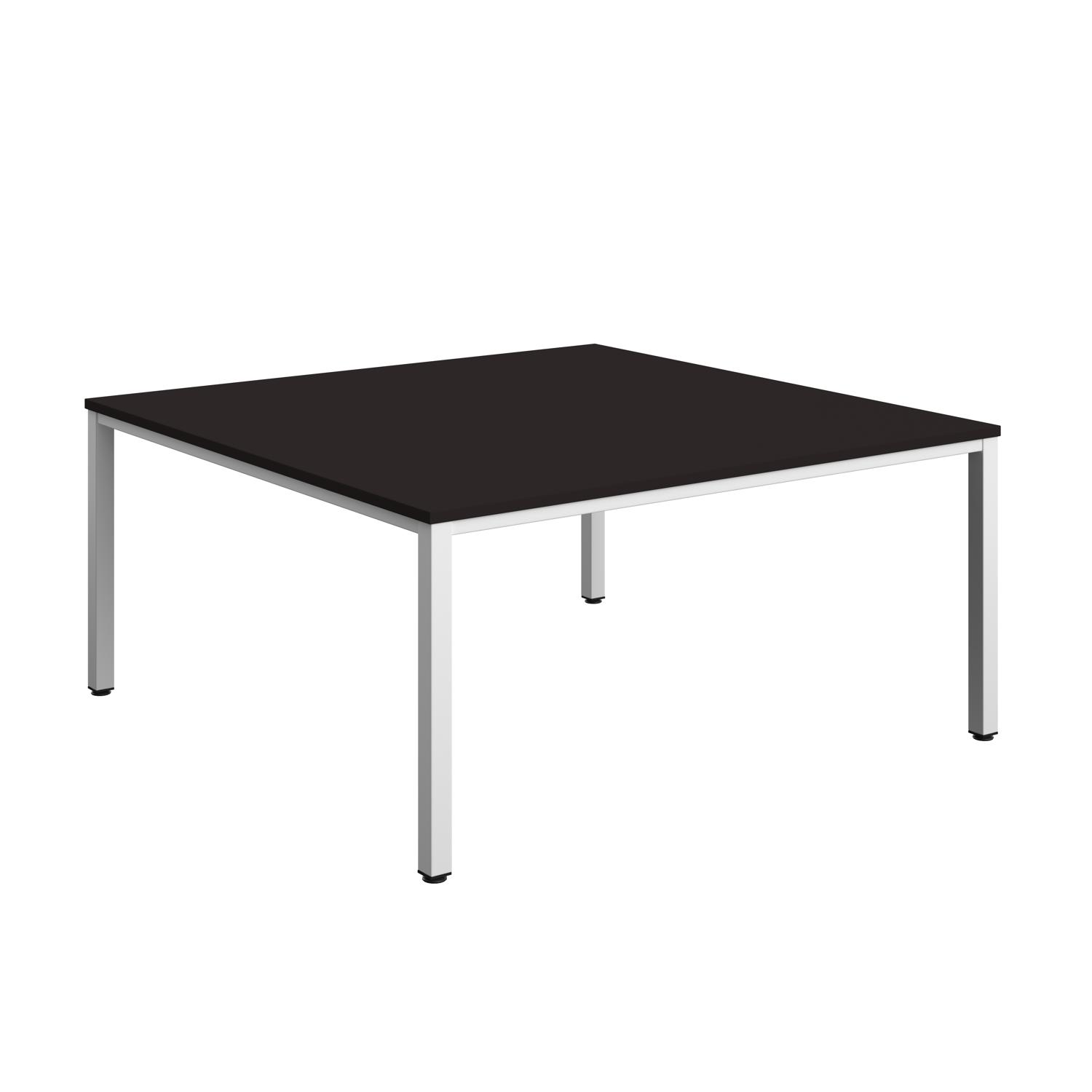 Fraction Infinity Square Meeting Table 1600 X 1600 Anthracite/White ...