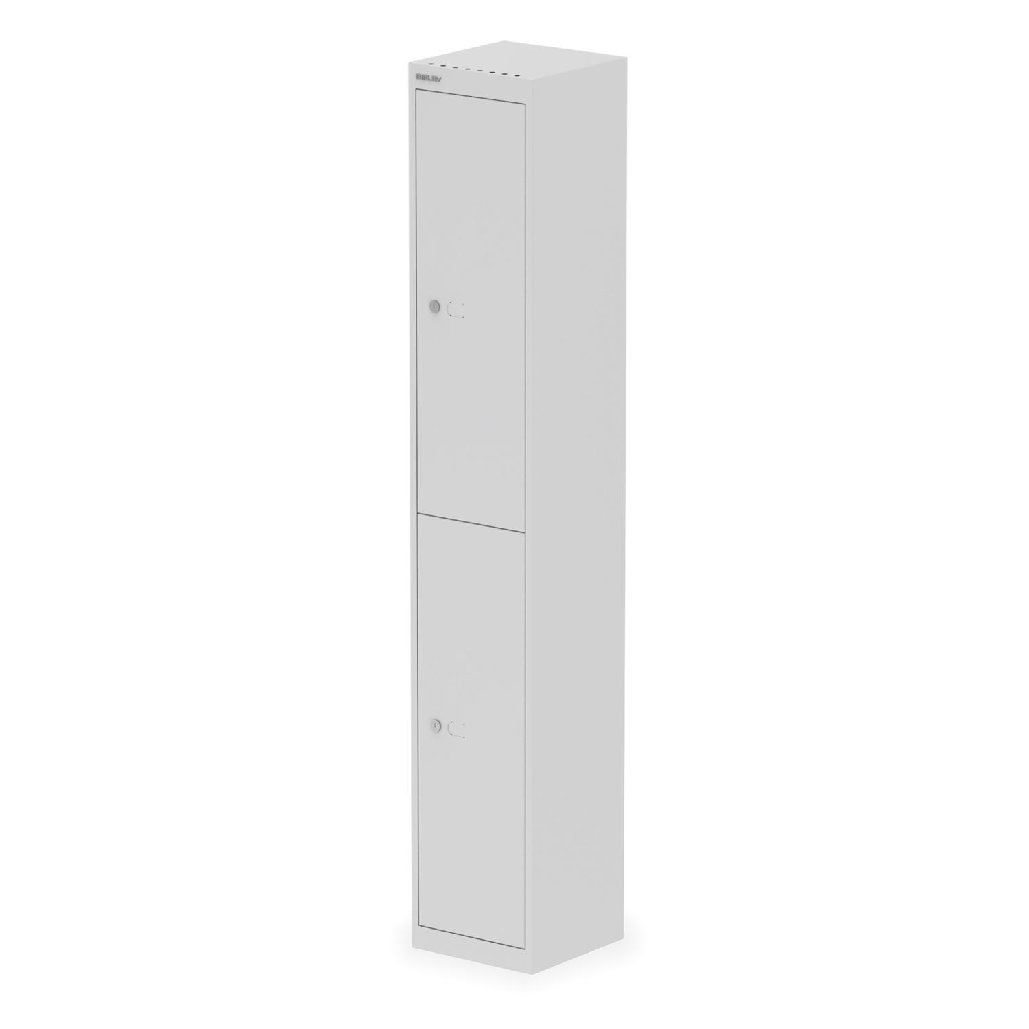 Qube by Bisley Locker 2 Door 1800mm High 457 Deep Goose Grey BS0031