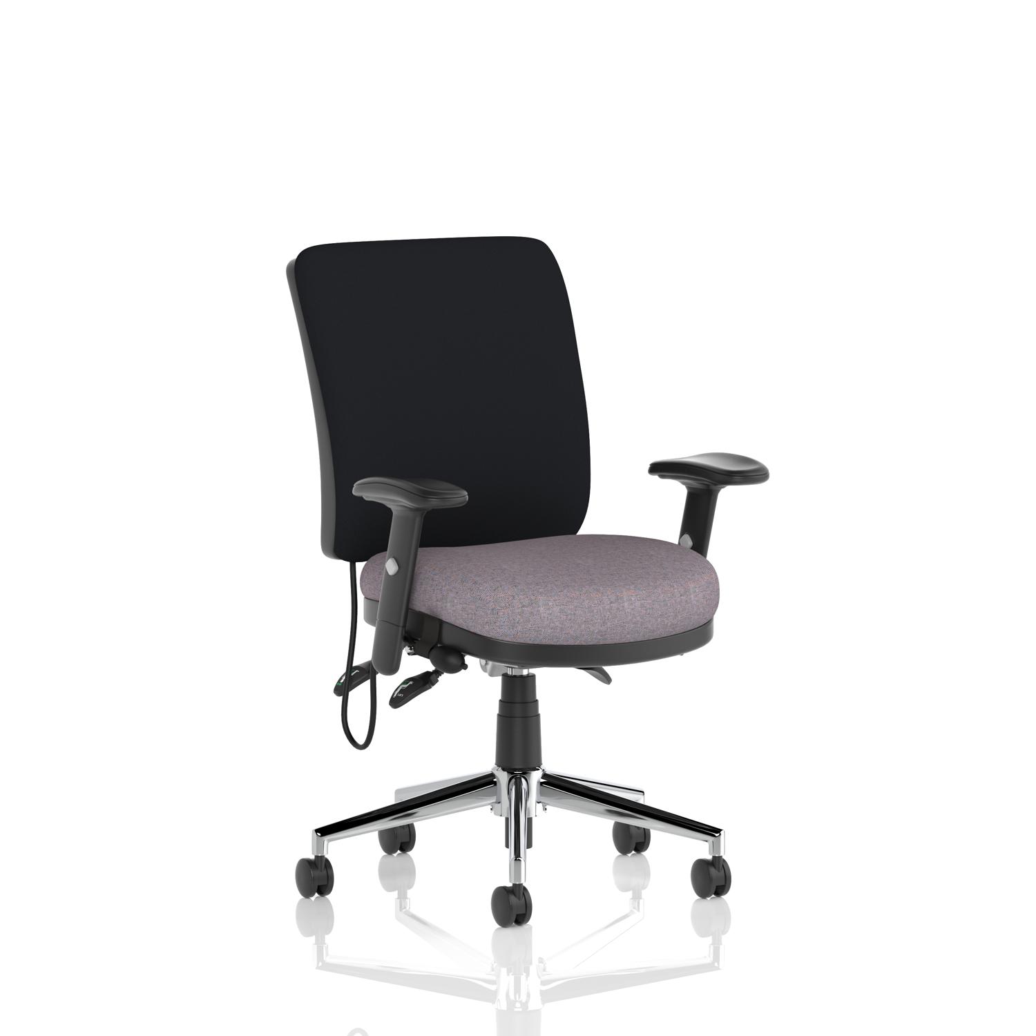 Chiro Medium Back With Height Adjustable Arms Bespoke Colour Seat Rivet ...