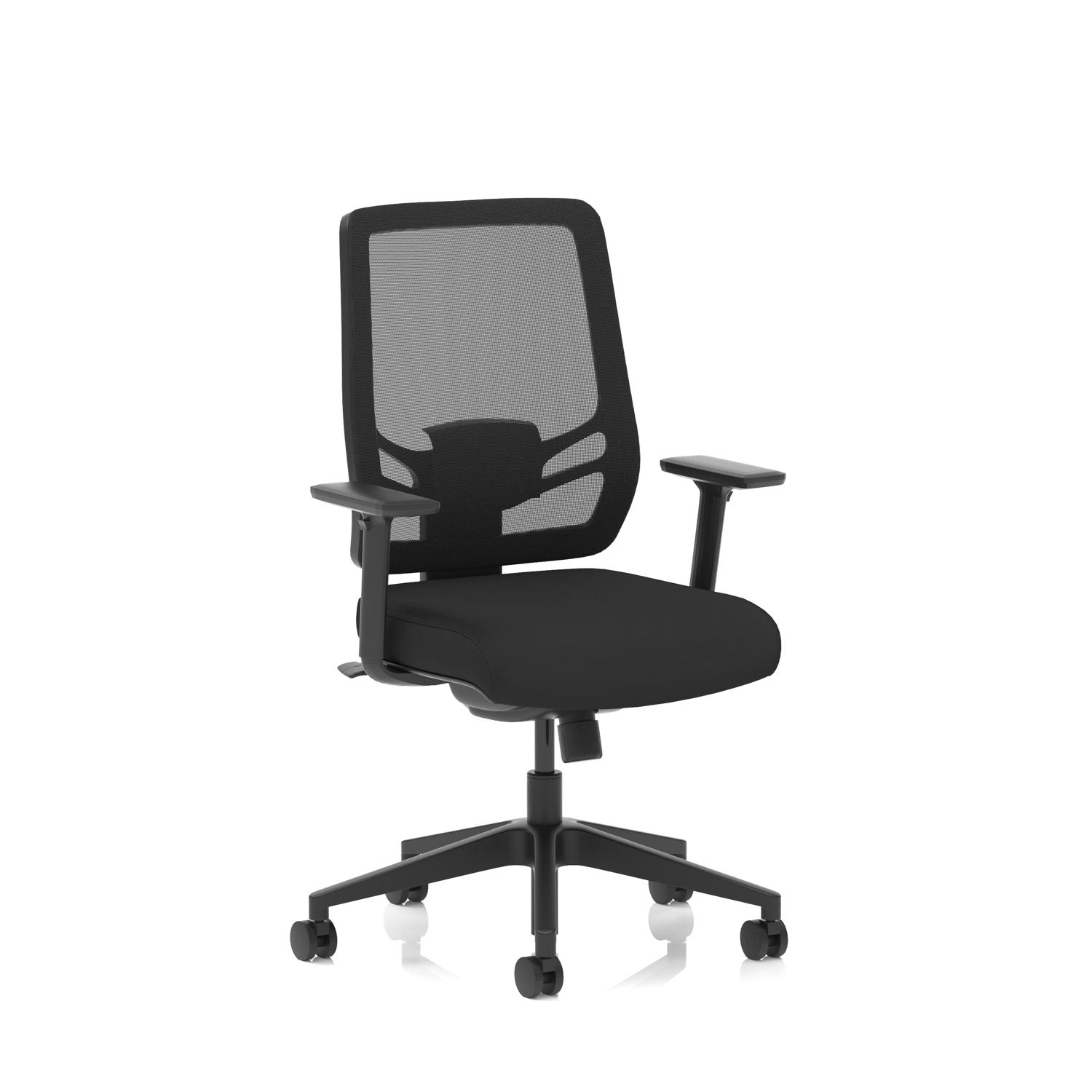 Ergo Twist Mesh Back Ergonomic Task Operator Office Chair With Height Adjustable Arms Black ...