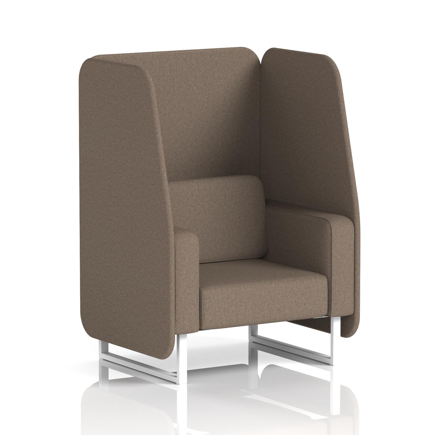 Brixworth 1 Seater Open Booth With White Legs In X2 Fabric - Theory ...